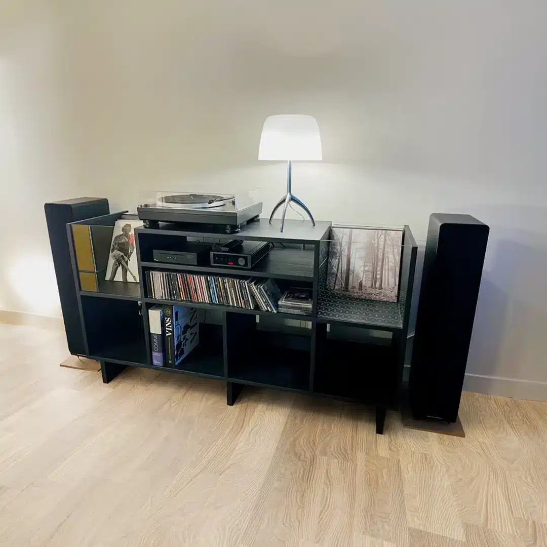 Grand Meuble Vinyle Noir | Kopo Création